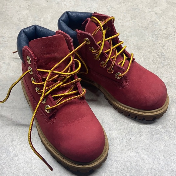 Timberland | Shoes | Red Timberland Boots Kids | Poshmark